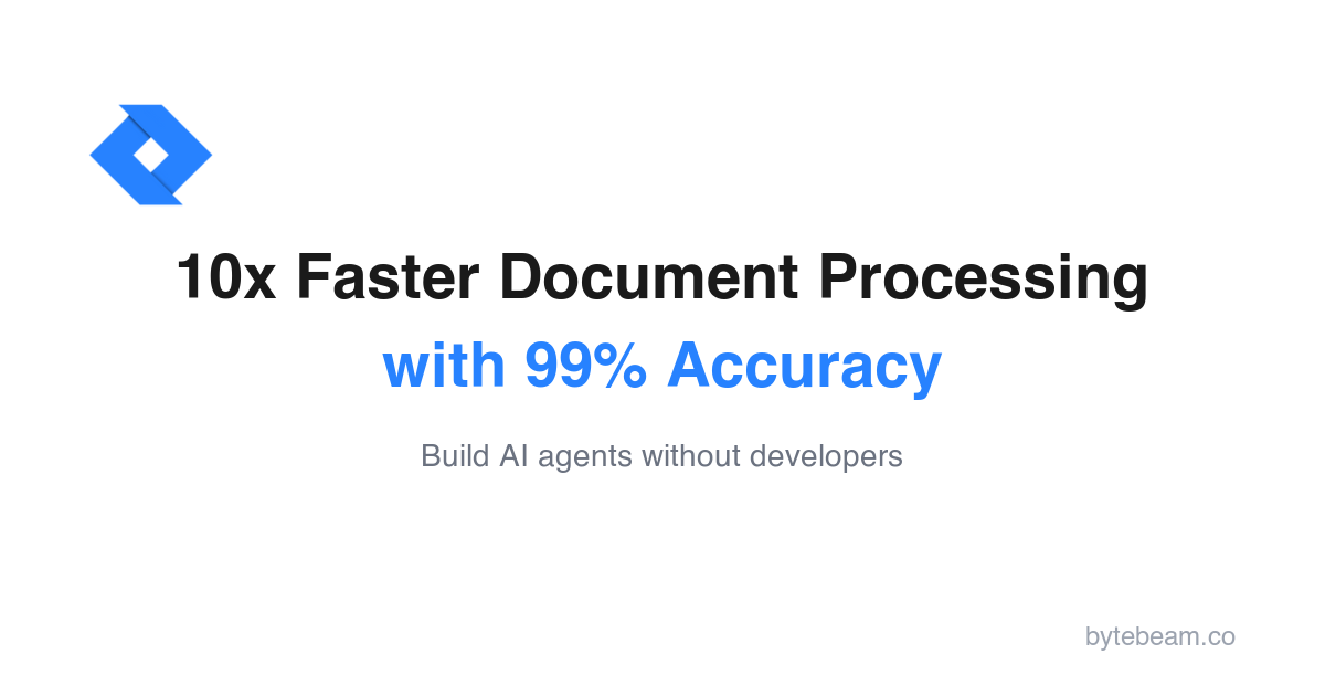 No-Code AI Document Automation | Excel-Like Interface | ByteBeam